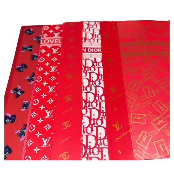 Party Supplies | 3 Sheets Designer Wrapping Paper Pack 6 Designs 5 ...